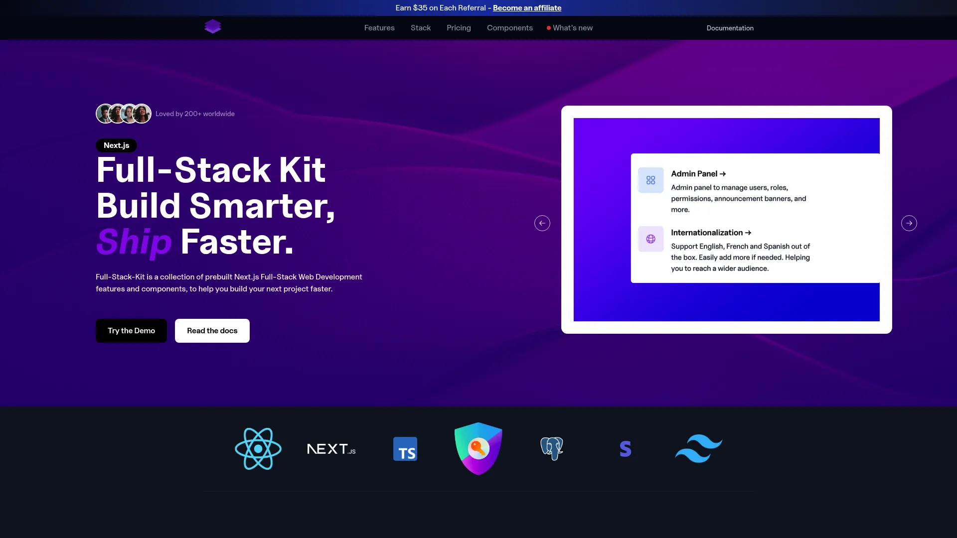 Full-Stack Kit - JavaScript, TypeScript, Next.js SaaS Boilerplate | BoilerplateVault