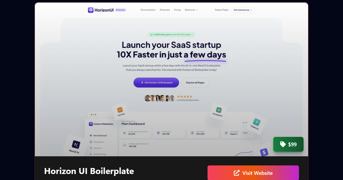 Horizon UI Boilerplate - JavaScript, TypeScript, Next.js SaaS ...